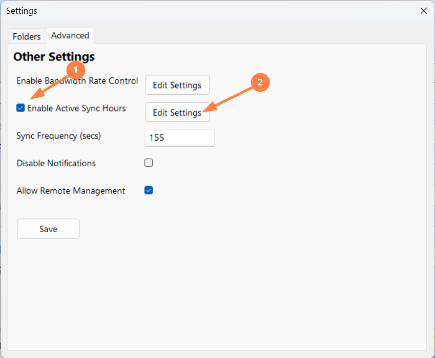 Limit Serversync To A Schedule Filecloud Docs Online