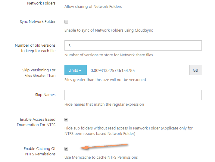 Network Folders With Ntfs Permissions Filecloud Docs