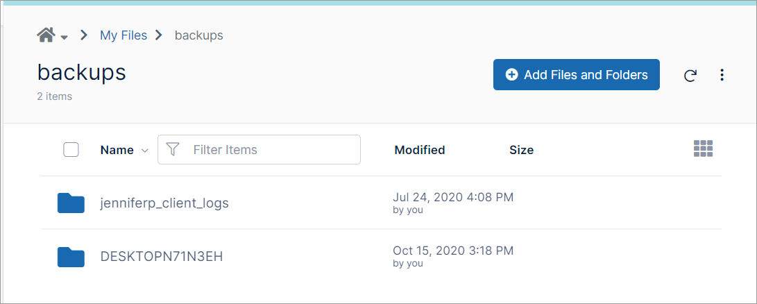 Viewing And Restoring Backups Filecloud Docs