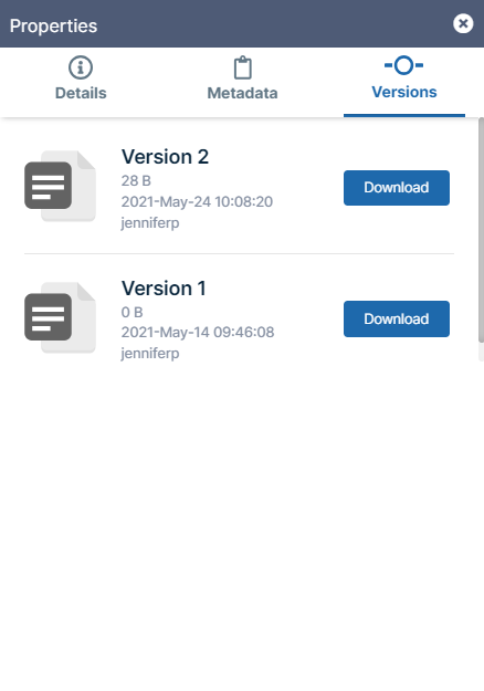 Viewing And Downloading File Versions In Drive Filecloud Docs