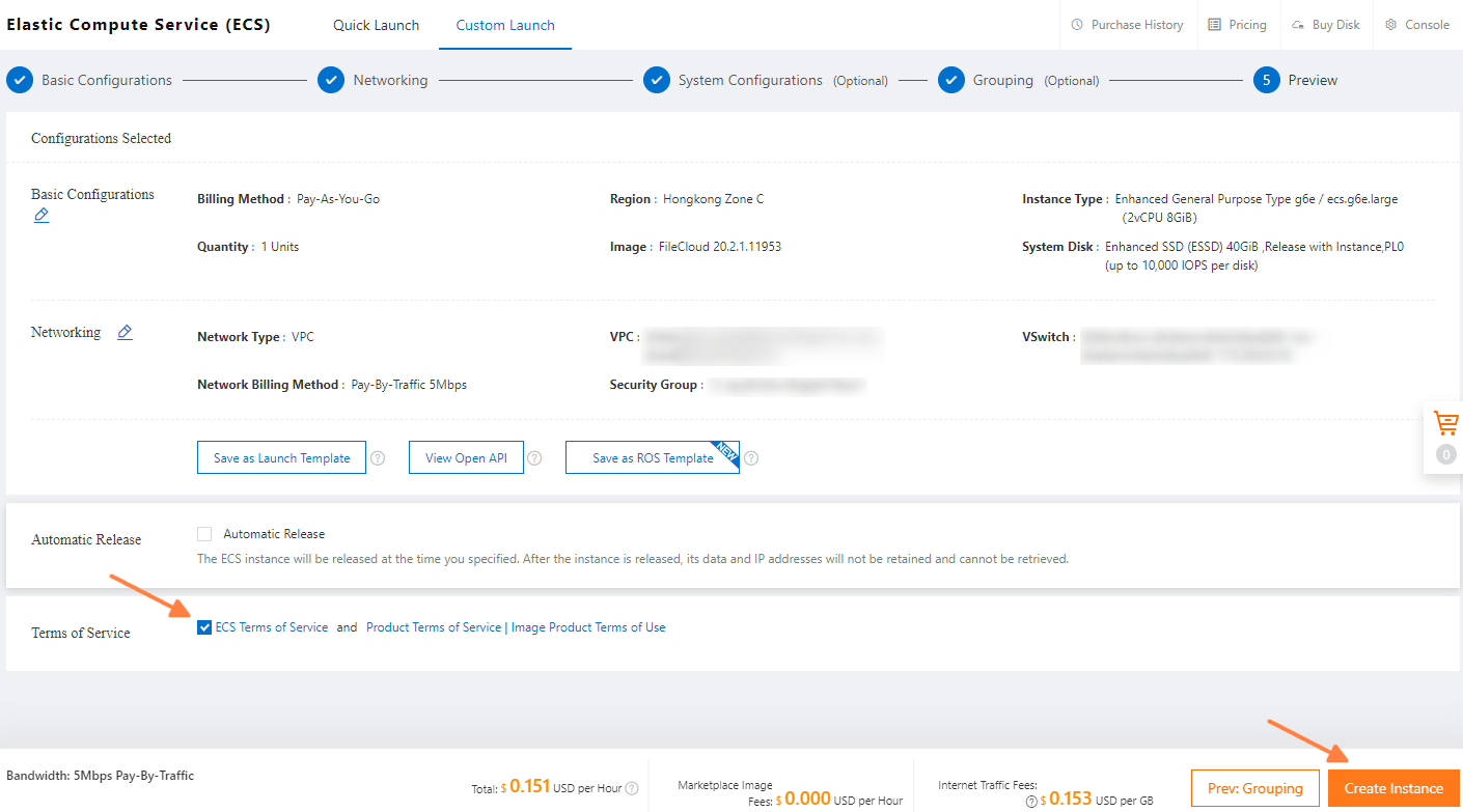 Alibaba Cloud Installation Filecloud Docs Server