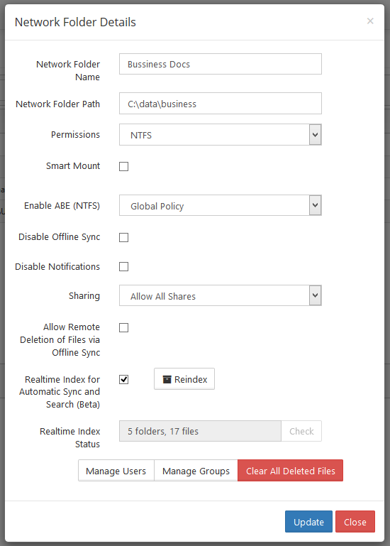 Create A Lan Based Network Folder Filecloud Docs Server