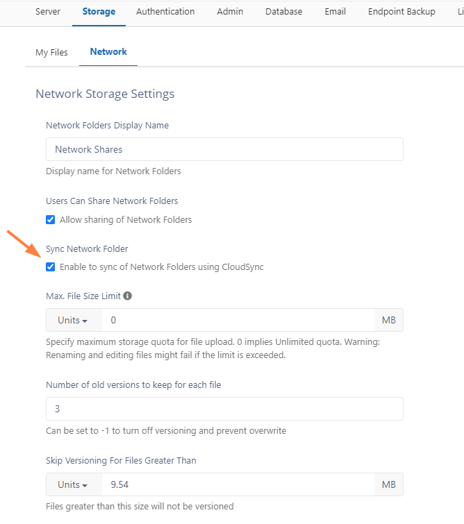 Create A Lan Based Network Folder Filecloud Docs Server 