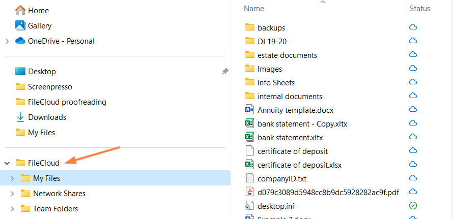 Make Files And Folders Available Offline In Filecloud Desktop For