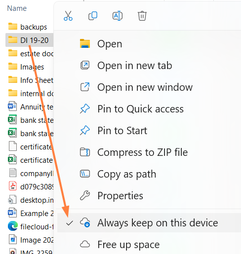 Remove Files And Folders From Offline Folders For Filecloud Desktop For